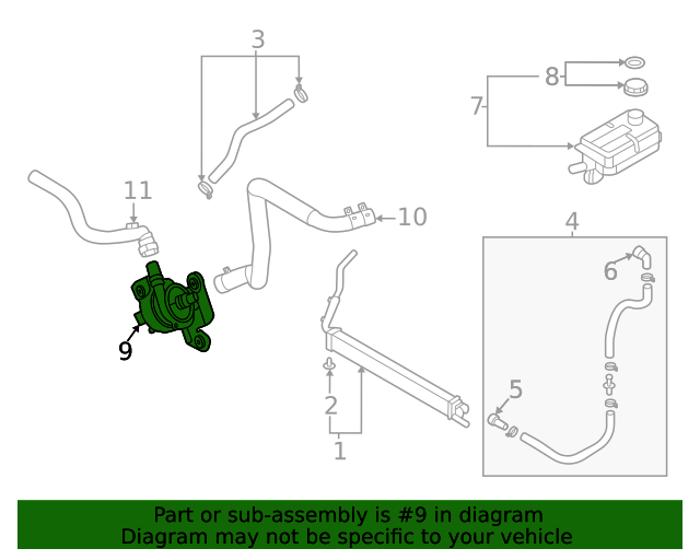 2021-2024 Kia Water Pump 36910-3D921 | Kia Automotive Parts