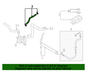 25435-P4000 - Upper Hose 2021-2025 Kia Sorento | Kia.Parts Store