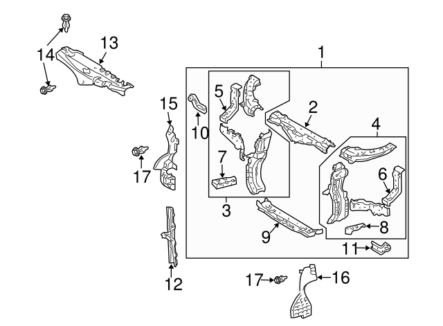 53258-48040 - Side Bracket - 2004-2008 Lexus | My L Parts