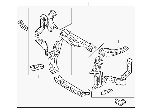 2006-2008 Lexus RX400h Radiator Support 53201-48031 | OEM Parts Online