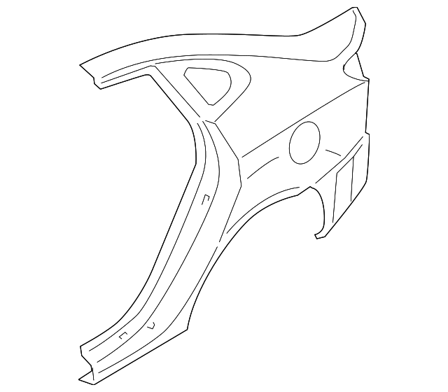 2007-2010 Hyundai Elantra Outer Quarter Panel 71504-2HC20 | QuirkParts