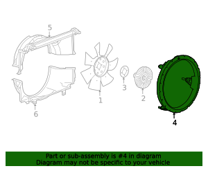 2021-2024 GM Engine Coolant Fan Rear Shroud 84145362 | OEM Parts Online