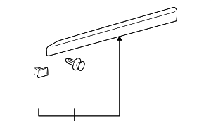 2017-2019 Lexus GX460 Body Side Molding 75071-60061-C1 | OEM Parts Online