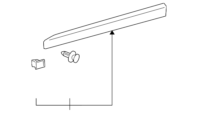2017-2019 Lexus GX460 Body Side Molding 75071-60061-C1 | OEM Parts Online