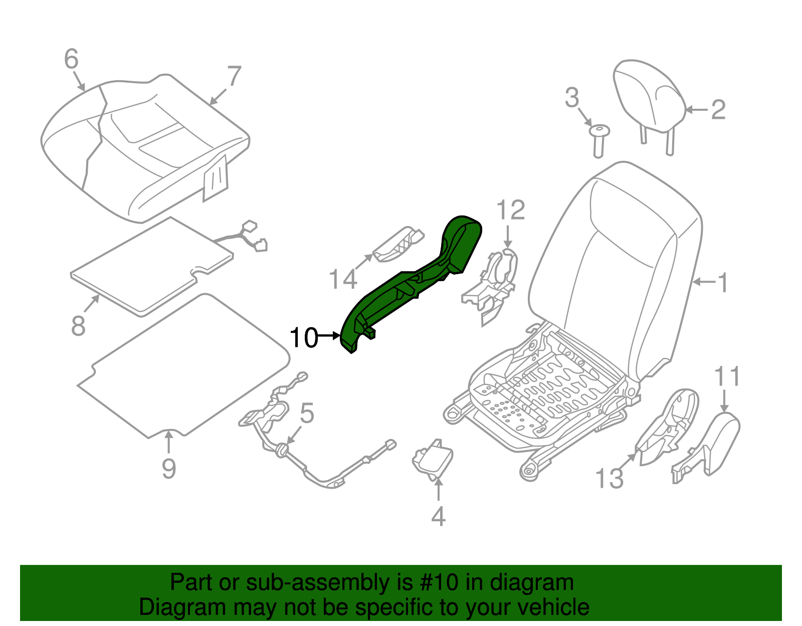 2013-2025 Nissan LEAF Outer Finish Panel 87330-3NF0A | Bill Kay Nissan ...