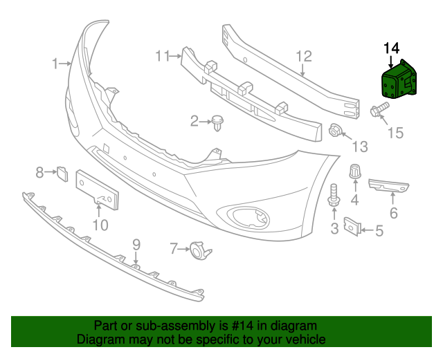 62211-1JA0A - Stay 2011-2017 Nissan Quest | Nissan Parts & Accessories ...