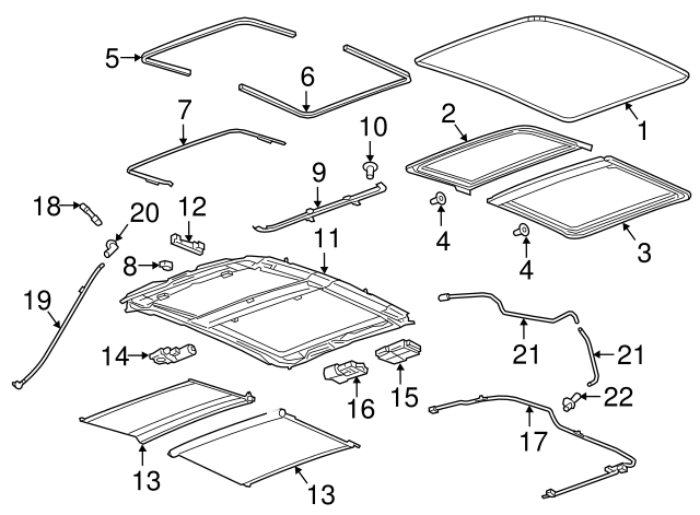 84248274 - Sunroof Drain Hose 2016-2020 Cadillac CT6 | AutoNation Parts