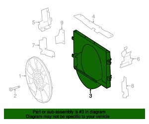 906-505-08-55 - Fan Shroud 2014-2022 Mercedes-Benz | Mercedes-Benz USA ...