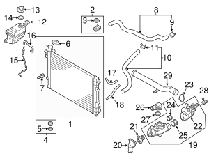 2011-2014 Kia Thermostat 25500-3C130 Kia Parts Store Kia Wholesale ...