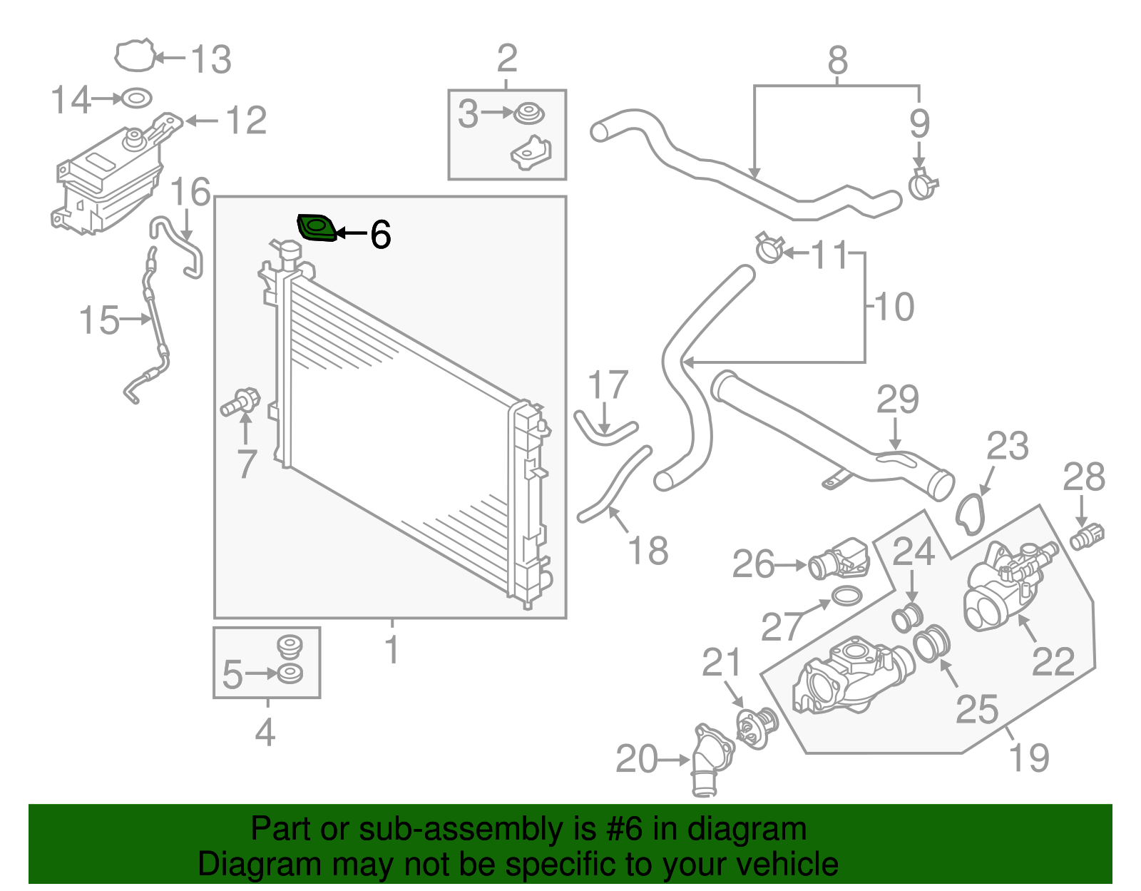 2011-2014 Kia Radiator Cap 25330-0W000 | Retail Performance Auto Parts