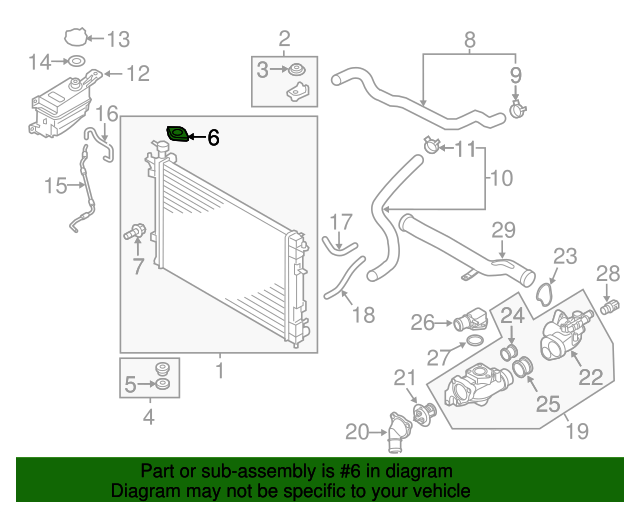 25330-0W000 - Radiator Cap 2011-2014 Kia | Kia.Parts Store