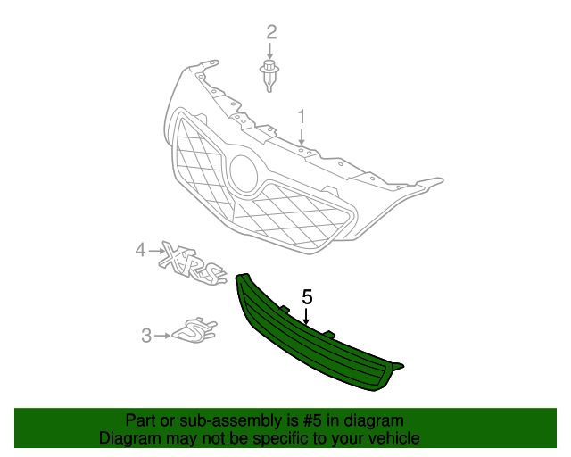 2009-2010 Toyota Corolla Grille 53112-12210 | AutoNationParts.com