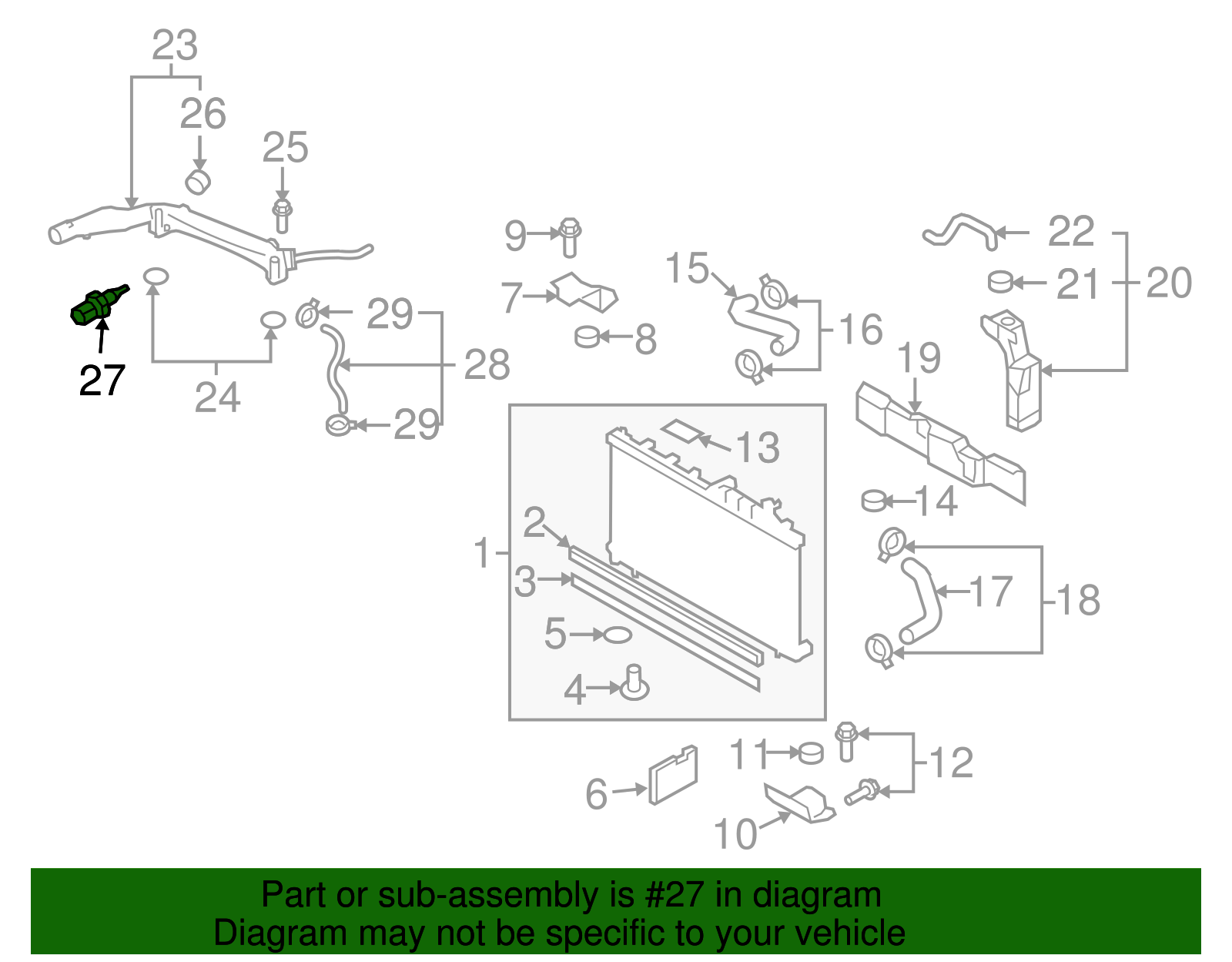 2005-2014 Subaru Temp Sensor 22630AA140 | Subaru Parts Store
