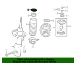 2010-2020 GM Front Suspension Strut Bumper Retainer 13502407 GM ...