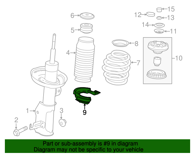20859338 - Coil Spring Insulator 2010-2020 GM | Gateway Buick GMC Parts