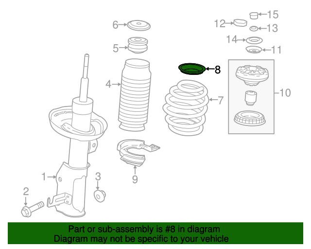 2011-2020 GM Coil Spring Insulator 22871864 GM | GMPartsDirect.com