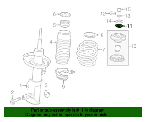 2010-2020 GM Front Suspension Strut Mount Washer 13502405 GM ...