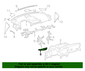 2011-2016 Lexus CT200h Center Reinforced 55309-76010 | OEM Parts Online