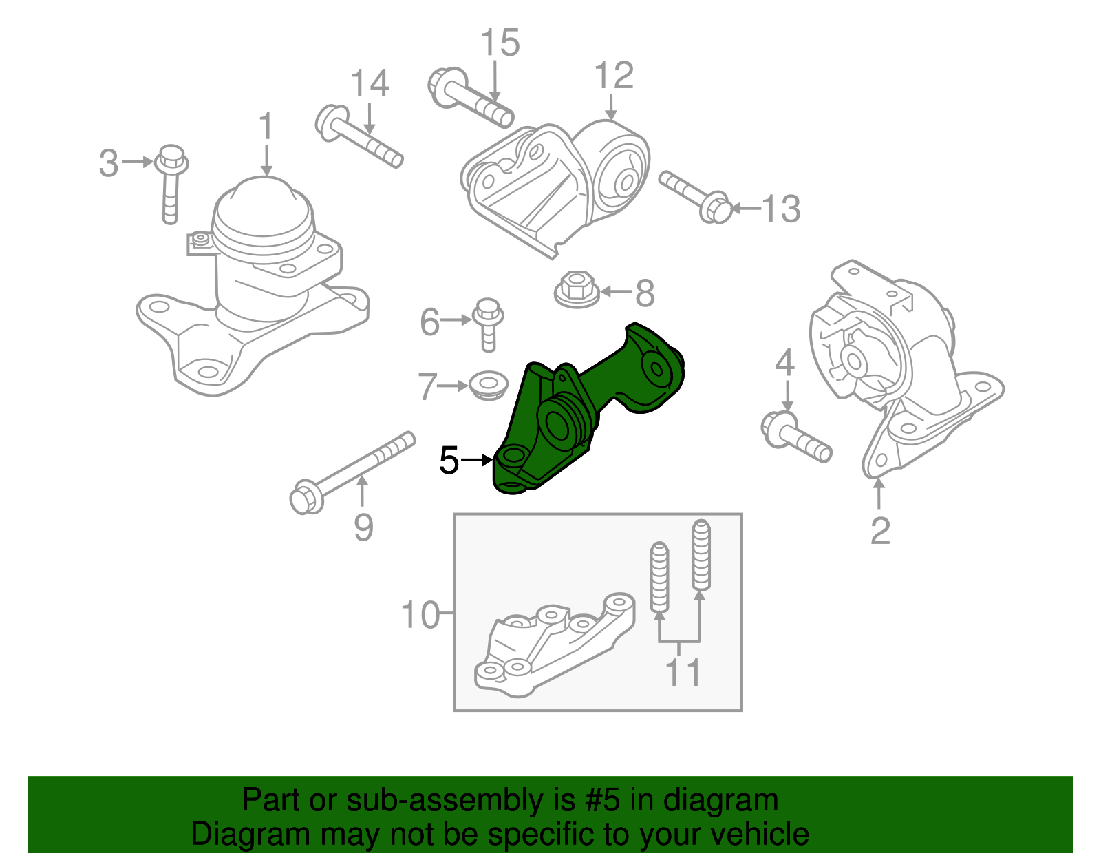 EH48-39-08Y - Side Mount Bracket 2010-2012 Mazda CX-7 | Florida Mazda Parts