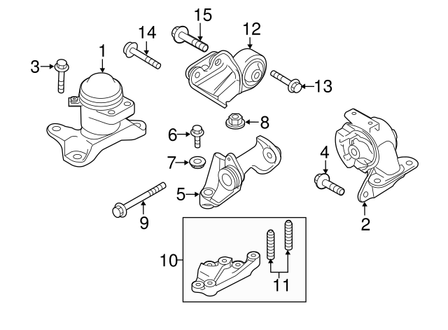 2010-2012 Mazda CX-7 Side Mount - Driver's Side (LH) EH48-39-070 ...