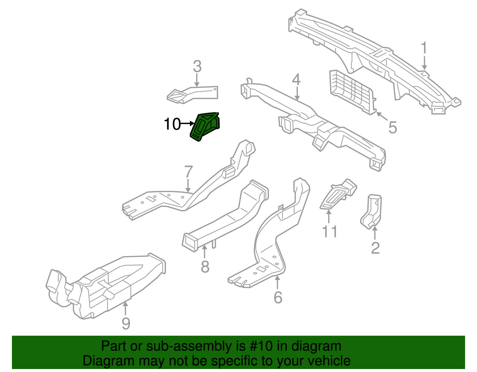 2012-2014 Hyundai Sonata Vent Grille 97480-3S001-YHL | Hyundai ...
