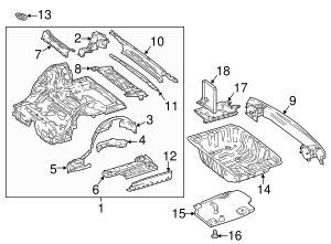 2017-2023 Mercedes-Benz Floor Extension 213-610-56-02 | AutoNationParts.com