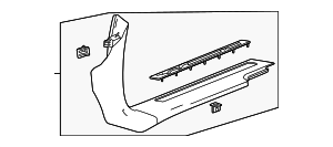 2021-2024 Chevrolet Jet Black Front Driver Side Door Sill Garnish ...