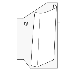 2021-2022 GM Parchment Driver Side Center Pillar Center Trim Panel ...