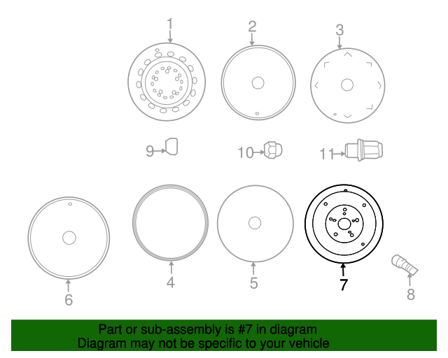 2002-2006 Toyota Camry Spare Tire 42611-06160 | OEM Parts Online