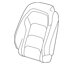 2016-2019 Chevrolet Camaro Jet Black Driver Seat Back Cover 84281143 GM ...