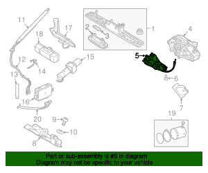31440492 - Lock Actuator - 2010-2017 Volvo XC60 | Volvo OEM Parts Direct