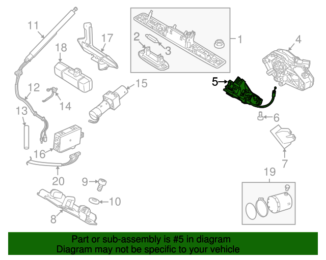 2010-2017 Volvo XC60 Lock Actuator 31440492 | OEM Parts Online