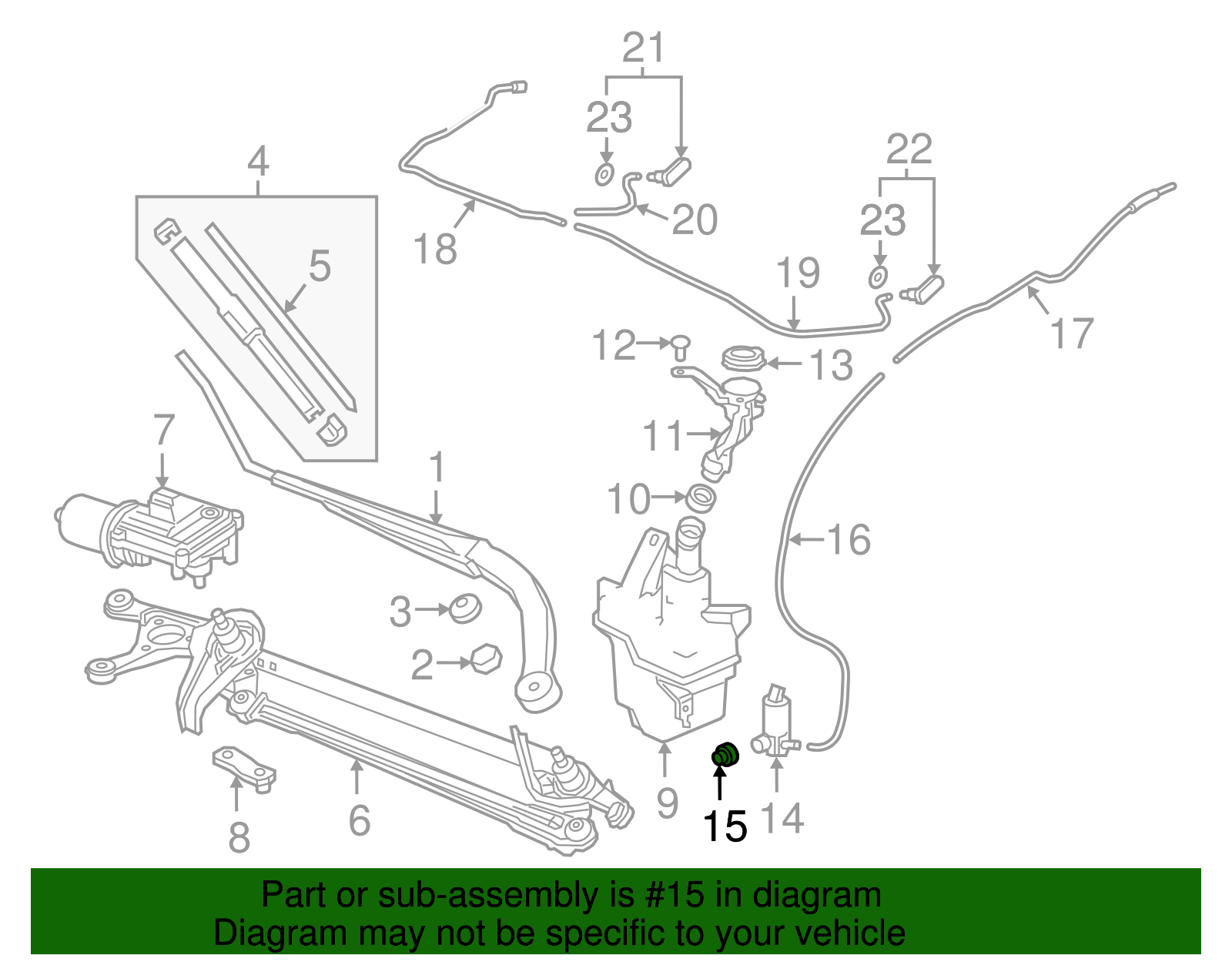 76842-SE4-A02 - 1994-2025 Honda - Bush Washer Tank (Denso) | Genuine ...
