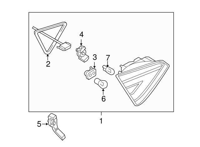 8T0-945-191-A - Tail Lamp Assembly Gasket 2013-2017 Audi | Audi OEM Parts