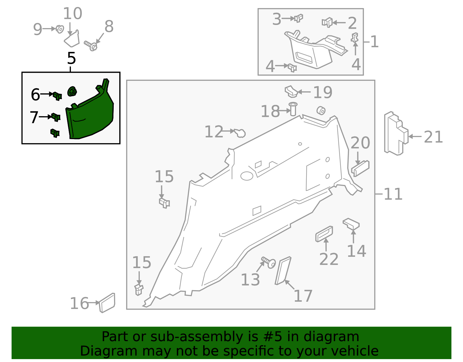 2022-2024 Lincoln Navigator Front Trim nl7z7831012ab | TascaParts.com