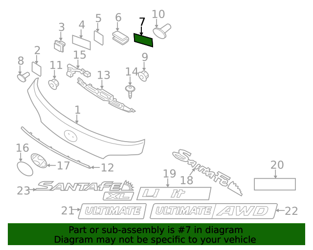 2013-2019 Hyundai Finish Panel Pad 87378-2W000 | Conicelli Hyundai