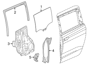 2017-2020 Chrysler Window Regulator - Driver's Side (LH) 68314759AA ...