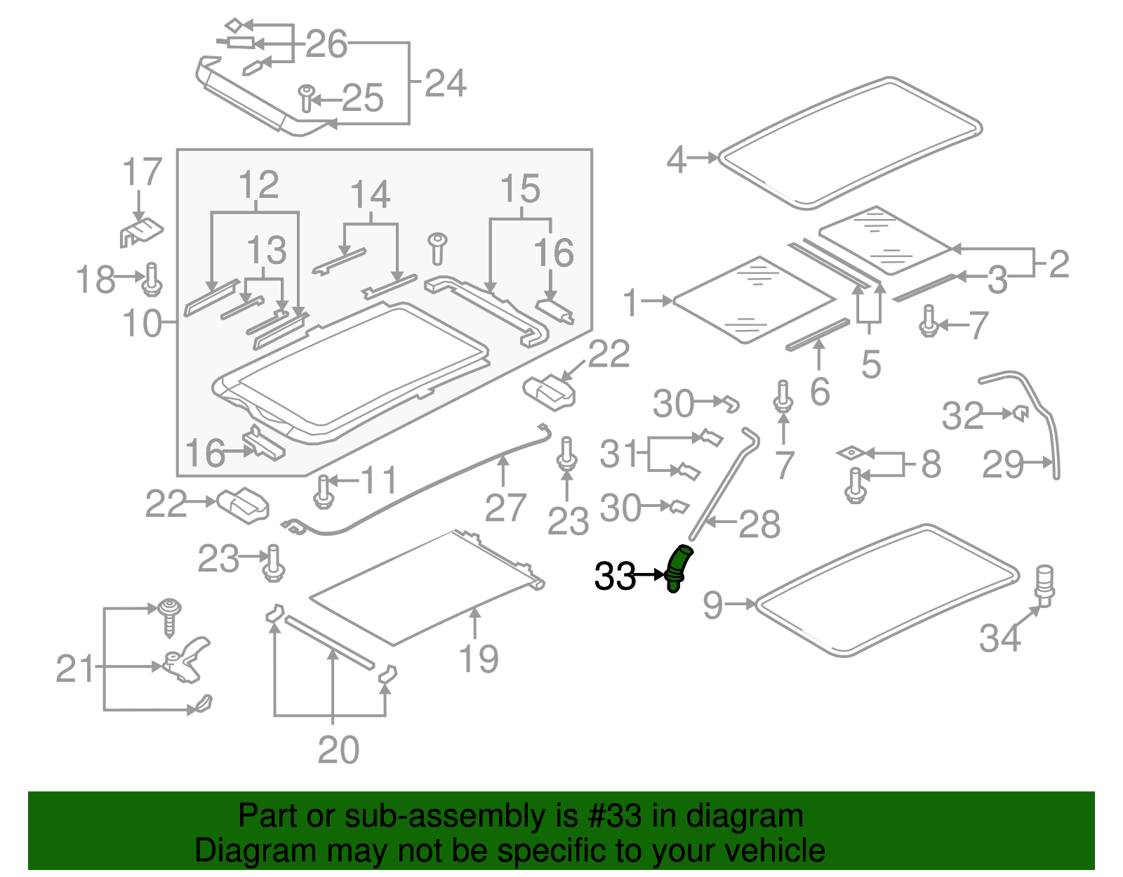 2005-2017 Volkswagen Sunroof Drain Hose Drain Valve 1K6-877-236 ...