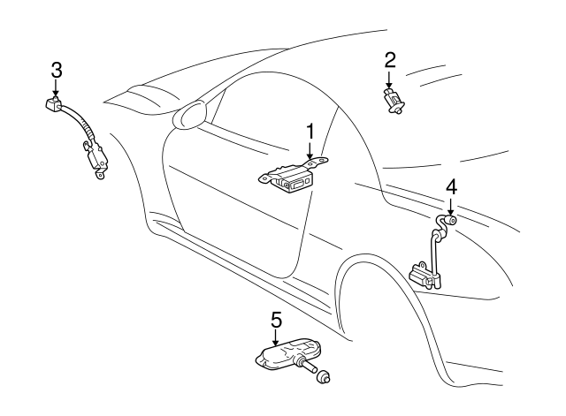 2002-2006 Lexus SC430 TPMS Sensor 42607-24021 | OEM Parts Online
