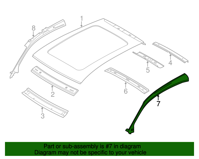 2015-2022 Porsche Macan Windshield Pillar Reinforced 95B-809-199-BY-GRV ...