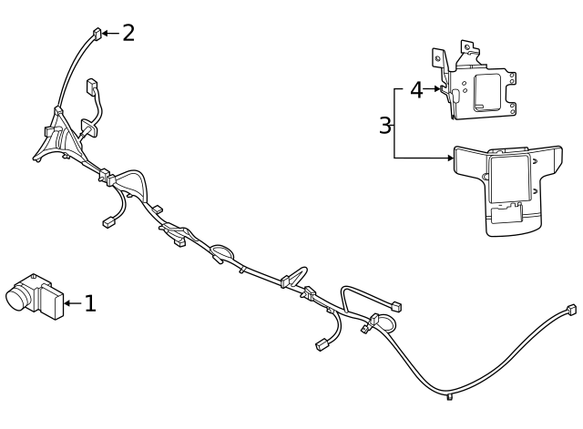 91880-L0150 - Parking Aid System Wiring Harness 2020-2022 Hyundai ...