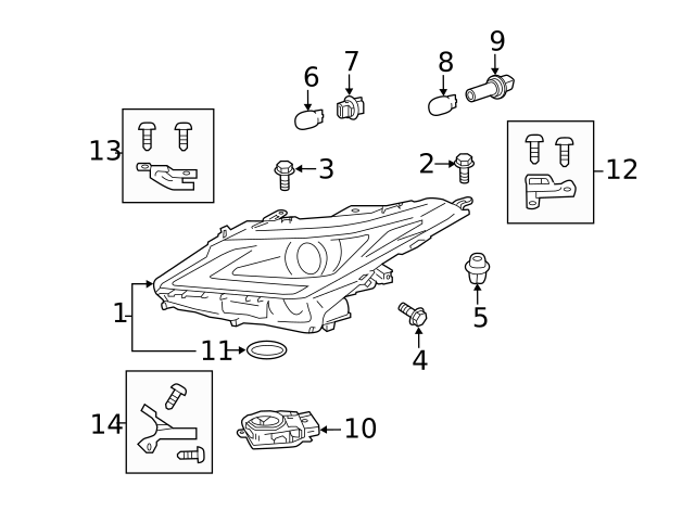 2020-2022 Lexus Headlight 81070-48G10 | AutoNationParts.com
