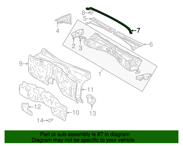 53383-60031 - Seal To Hood - 1998-2007 Toyota Land Cruiser | Nucar ...