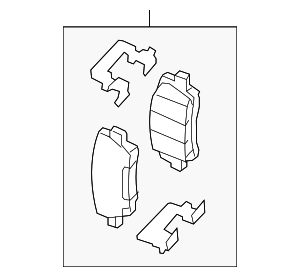 85138427 - Rear Disc Brake Pad Set - 2013-2019 Cadillac | OEM Parts Quick
