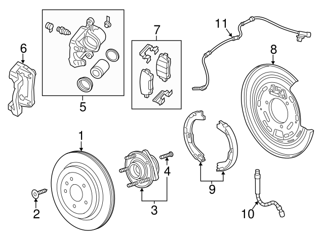 85138427 - Rear Disc Brake Pad Set - 2013-2019 Cadillac | OEM Parts Quick