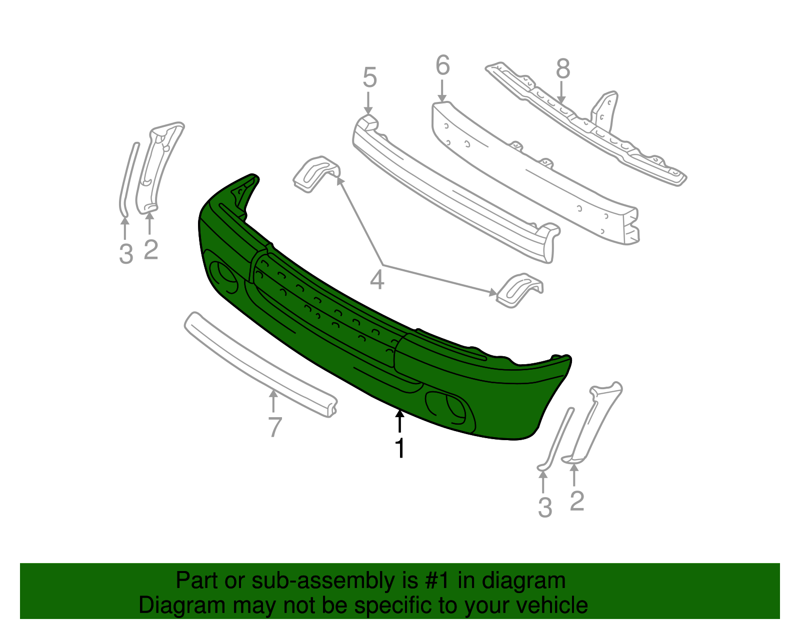 52119-0C050 - Cover Front Bumper 2003-2006 Toyota Tundra | Longo Toyota ...