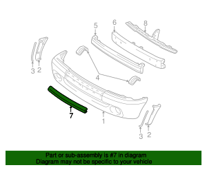 2003-2006 Toyota Tundra Front Molding 52701-0C010 | OEM Parts Online