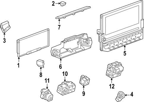 Cluster & Switches for 2025 GMC Hummer EV Pickup | GMPartsDirect.com