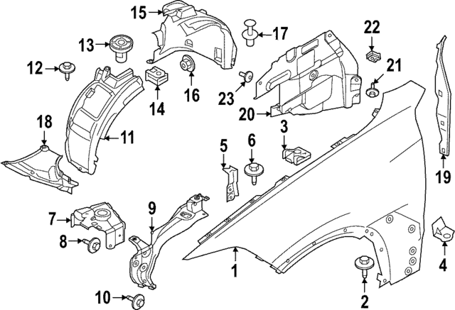 Genuine BMW 51-71-7-932-068 | Rear Fender Liner | FREE Shipping on Most ...