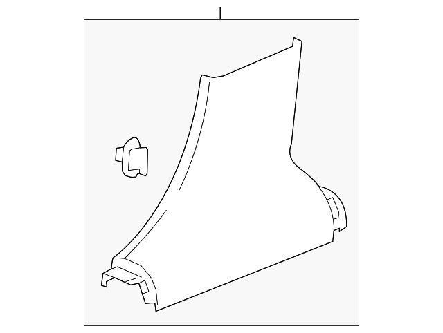 22884305 GM Lower Center Pillar Trim | GM Parts Store